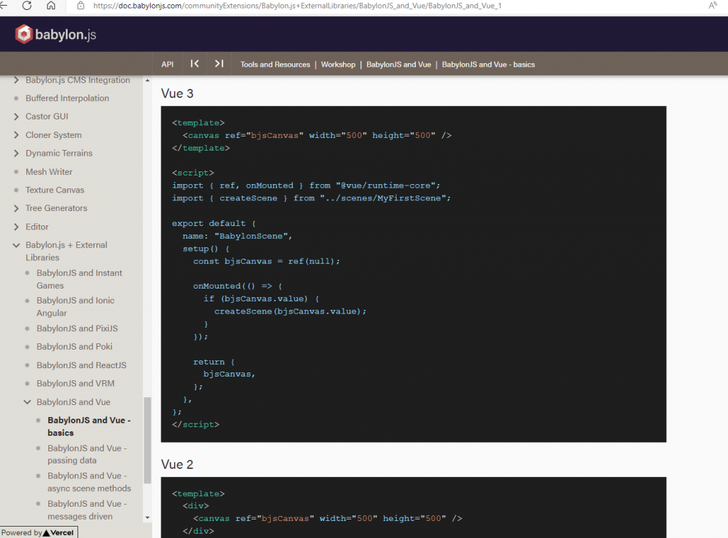babylon.js与VUE - 登峰造极境